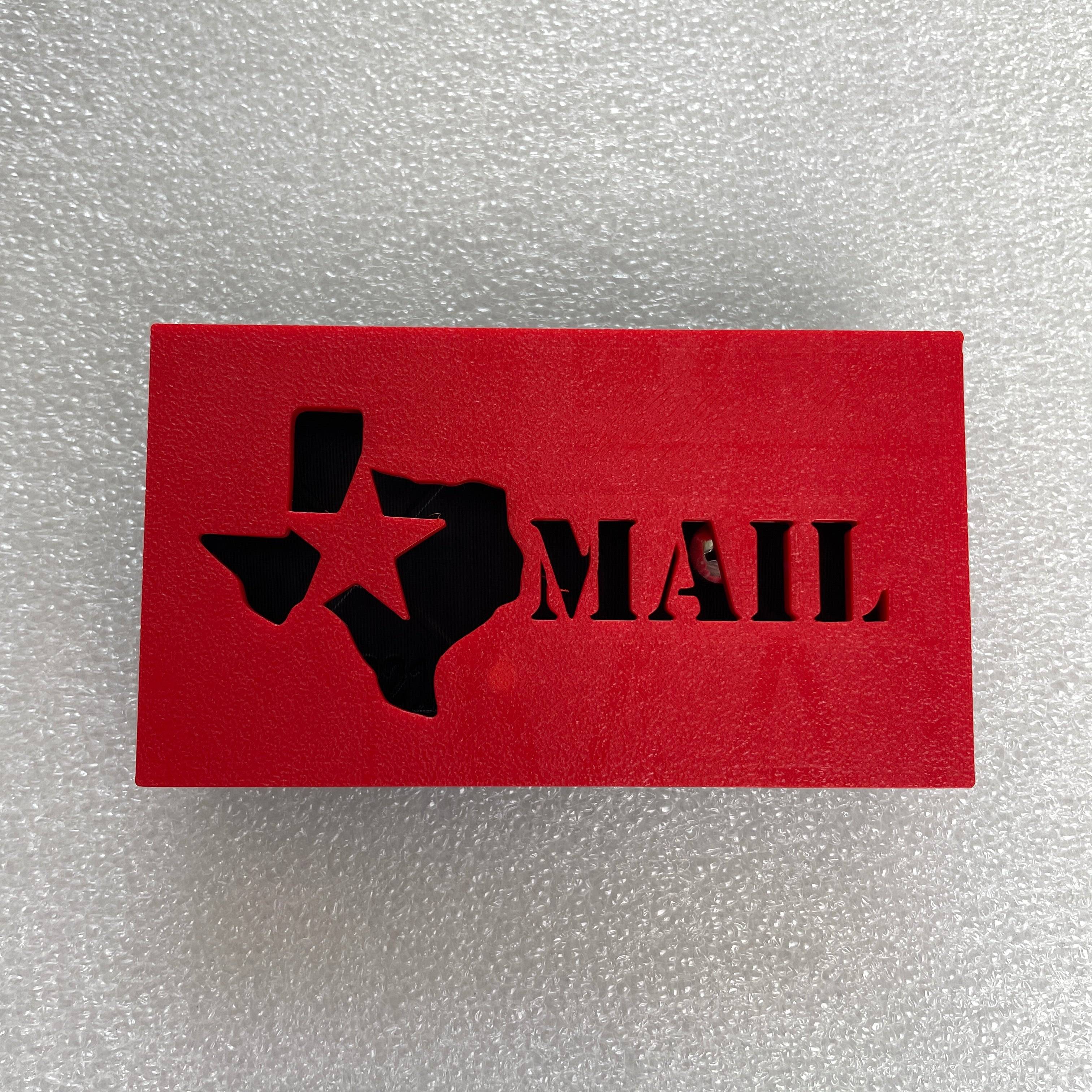 Texas Star Design Mailbox Flag for Stone or Brick Mailboxes – 321Engrave